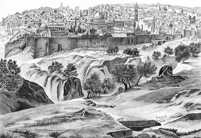 Jerusalem in 1817 | Artwork, Black & White, City of Jerusalem, Prints ...