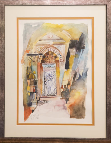 Mosque of Omar by Hosni Radwan - Levantine Gallery