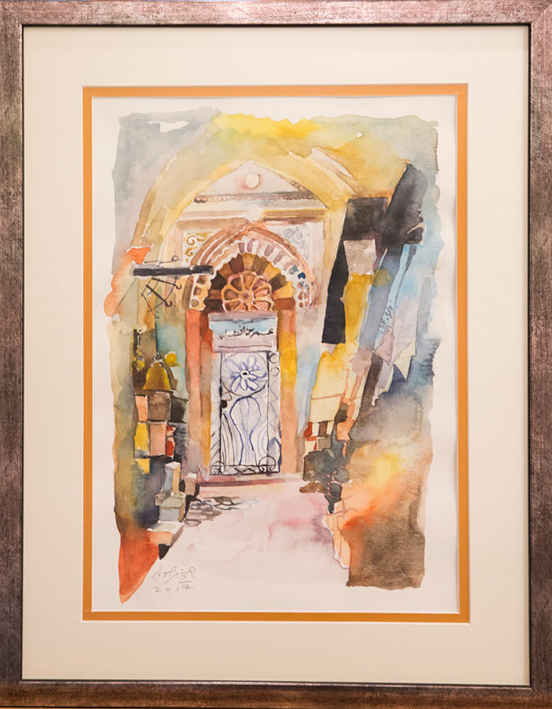 Mosque of Omar by Hosni Radwan - Levantine Gallery