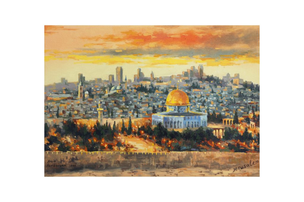 Sunset over Jerusalem | Artwork, Prints | Levantine Gallery